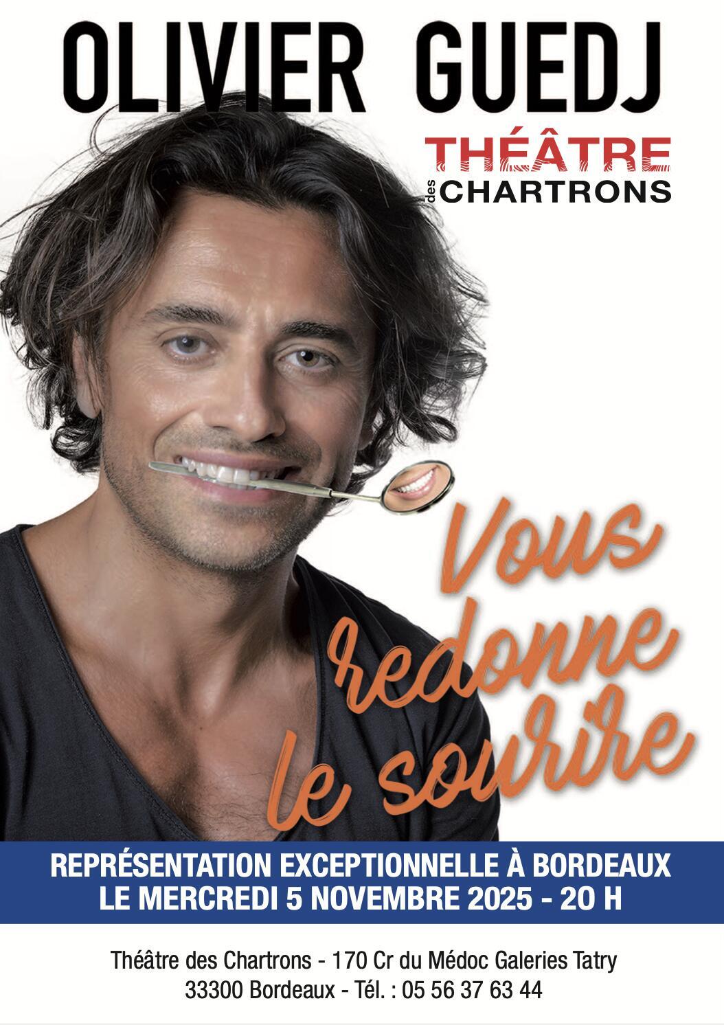 OLIVIER GUEDJ À BORDEAUX - One-man show - Billet & Réservation