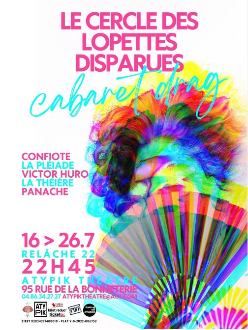 LE CERCLE DES LOPETTES DISPARUES - Cabaret - Billet & Réservation