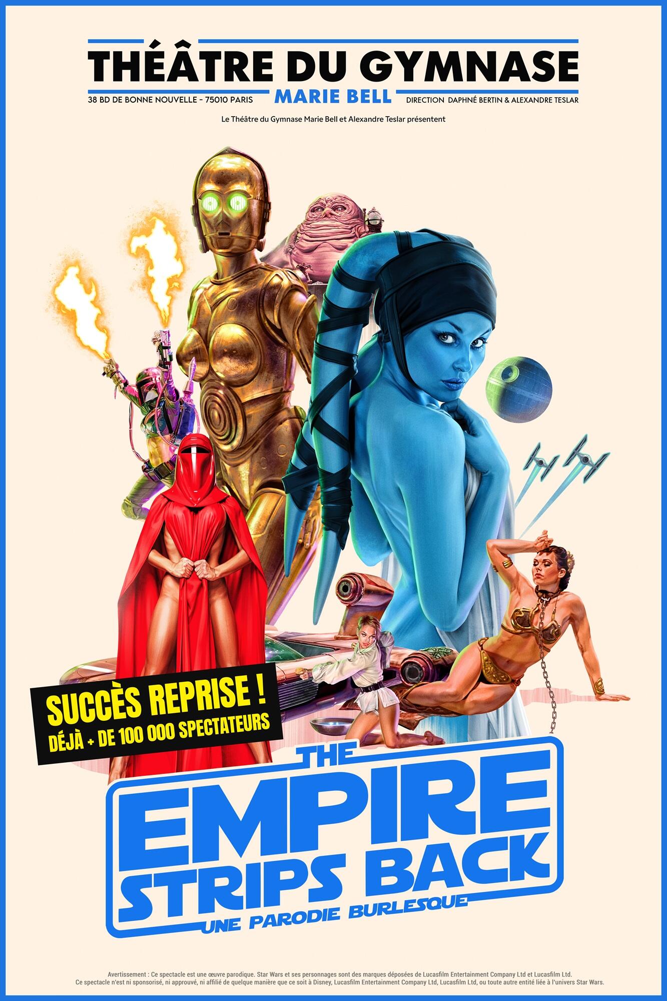 The Empire Strips Back - Parodie burlesque au Gymnase