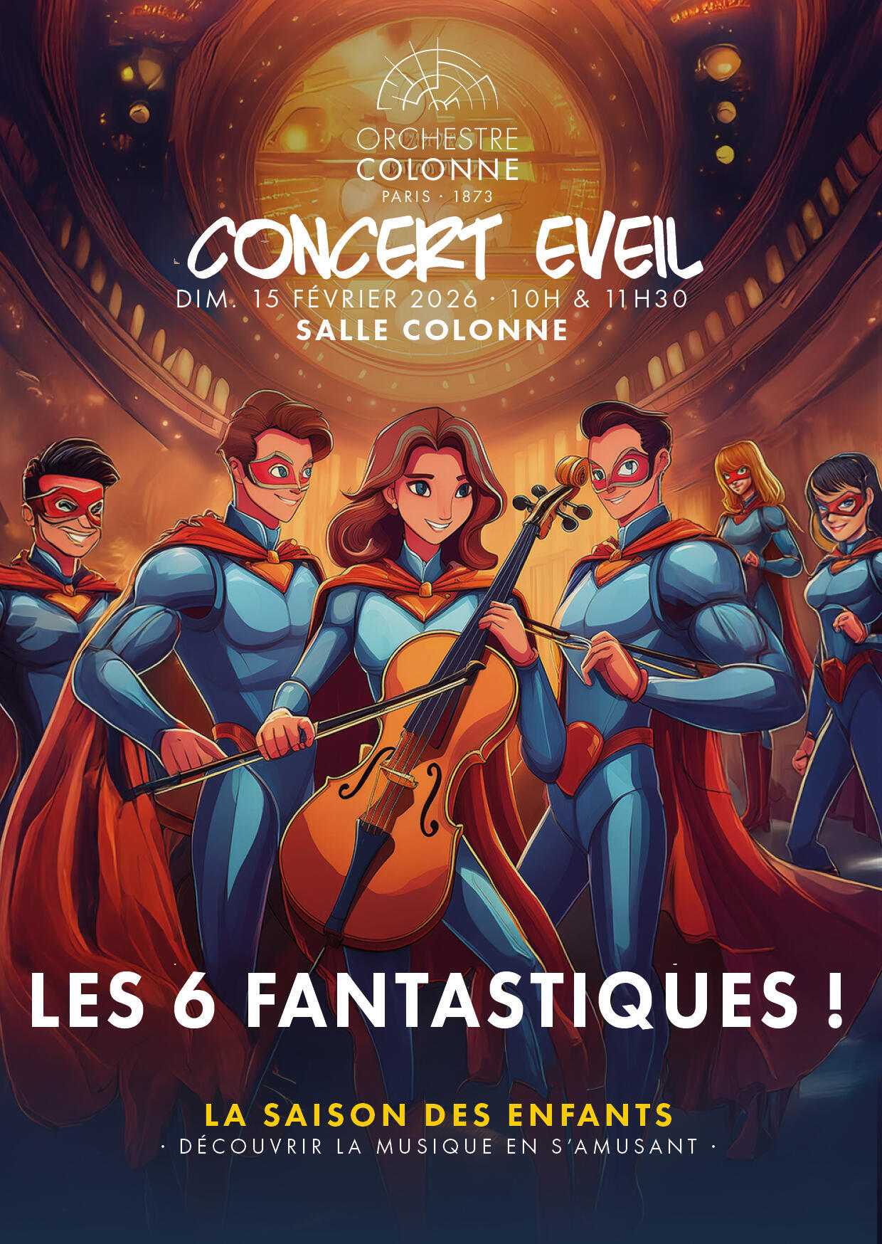 CONCERT-ÉVEIL · LES 6 FANTASTIQUES - Spectacle Musical - Billet ...