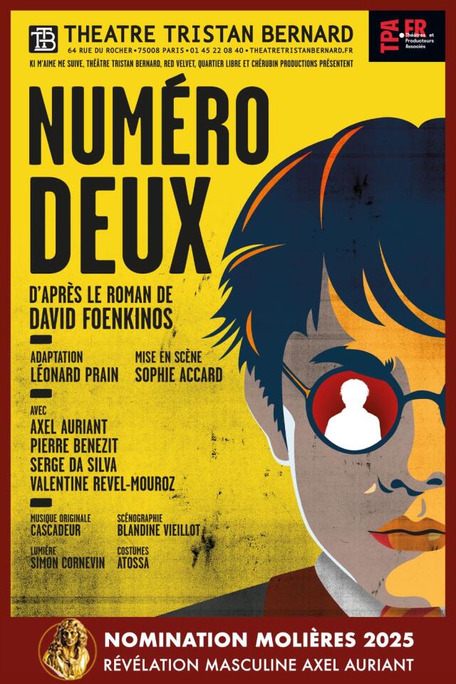Numéro Deux de David Foenkinos - Théâtre Tristan-Bernard
