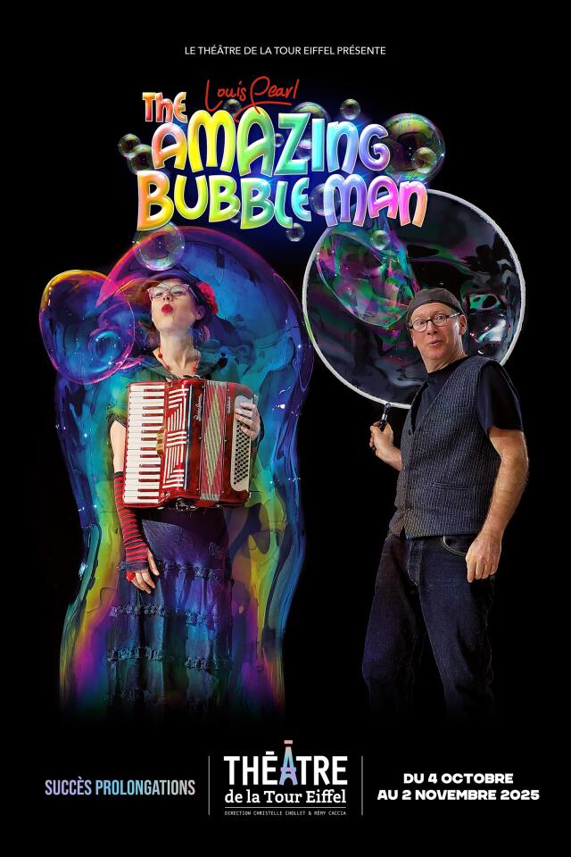 Bubble Man à Paris - Spectacle de bulles de savon géantes