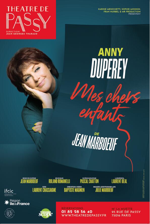 ANNY DUPEREY - Théâtre Contemporain - Billet & Réservation
