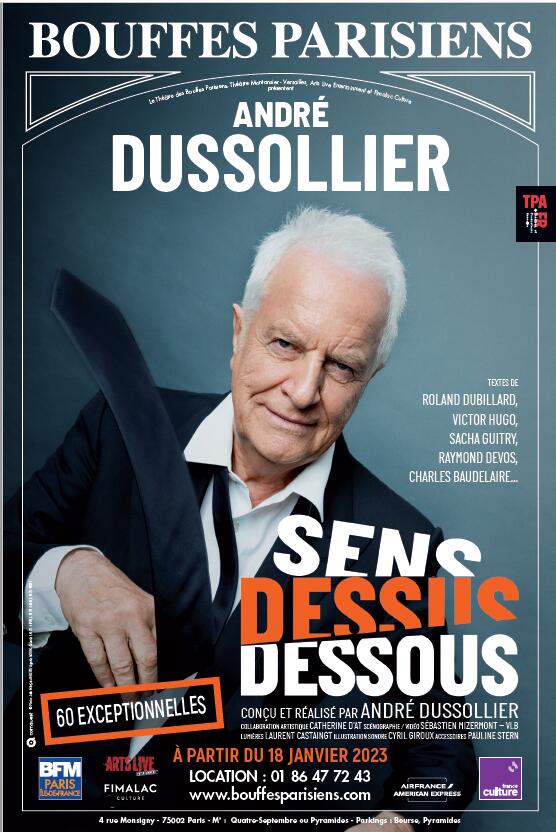 Sens dessus dessous avec André Dussollier - Théâtre