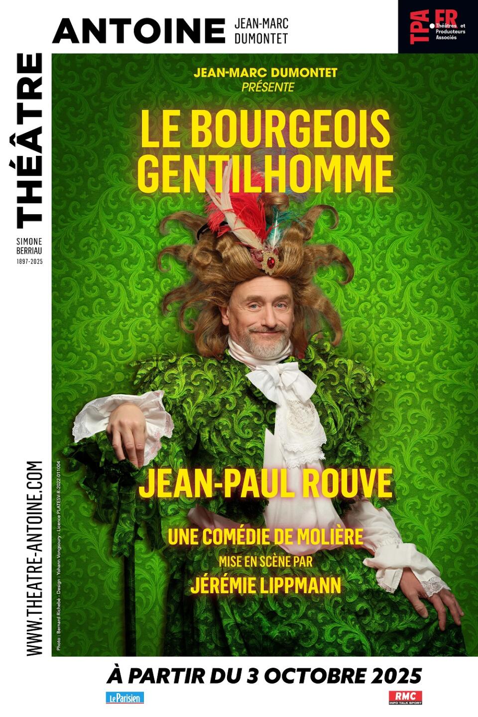 Le bourgeois gentilhomme avec Jean-Paul Rouve - Théâtre