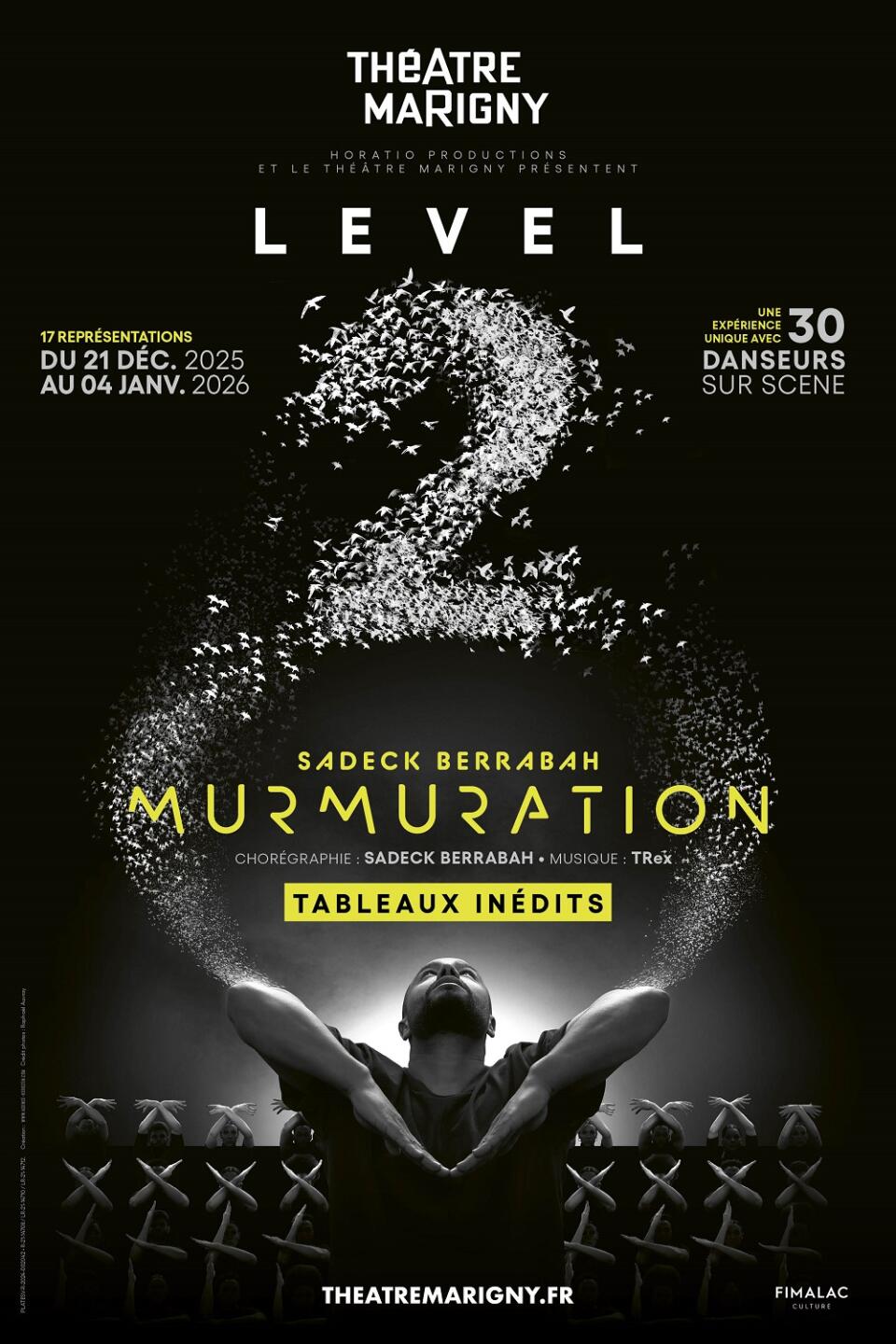 Murmuration - Spectacle de danse de Sadeck Berrabah au Théâtre Marigny