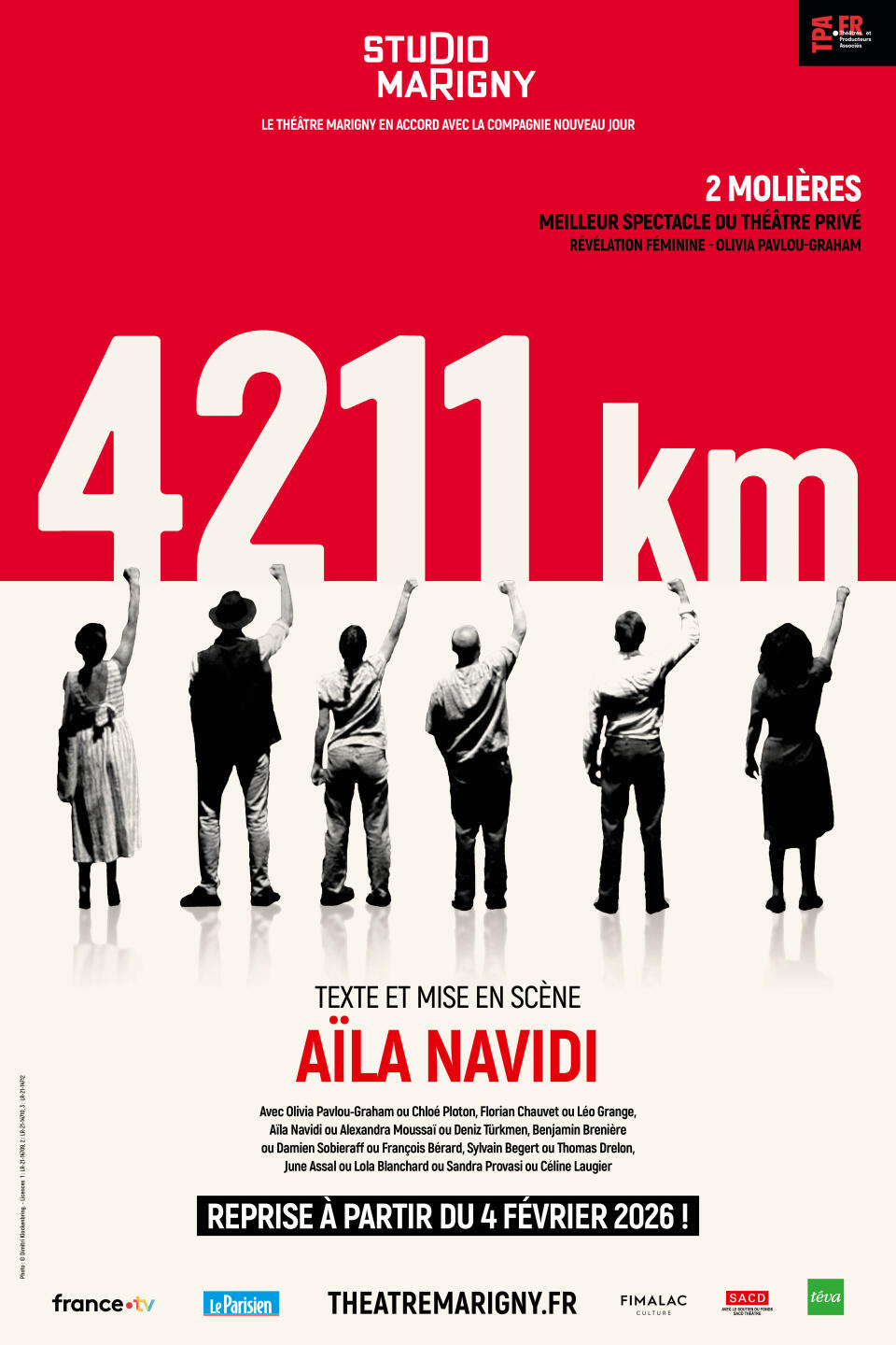 4211 km - Pièce de Théâtre de Aïla Navidi au Studio Marigny