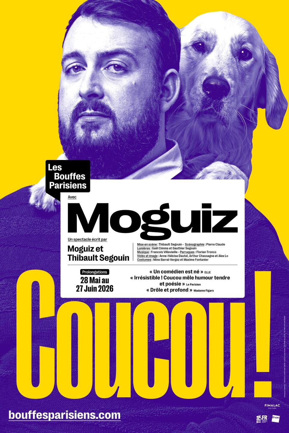 Moguiz : Coucou ! - One-man show au Théâtre des Bouffes Parisiens