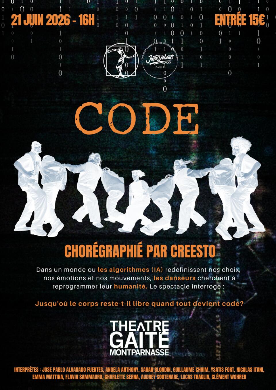 CODE - Spectacles de danse - Billet & Réservation