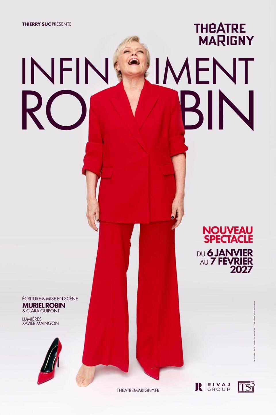 Muriel Robin : Infiniment Robin - Nouveau spectacle à Paris