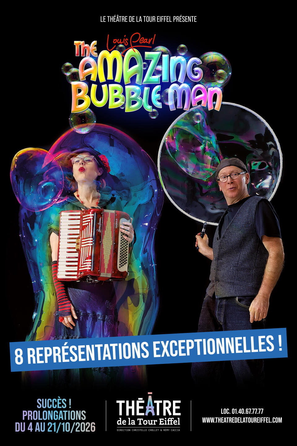 Bubble Man à Paris - Spectacle de bulles de savon géantes